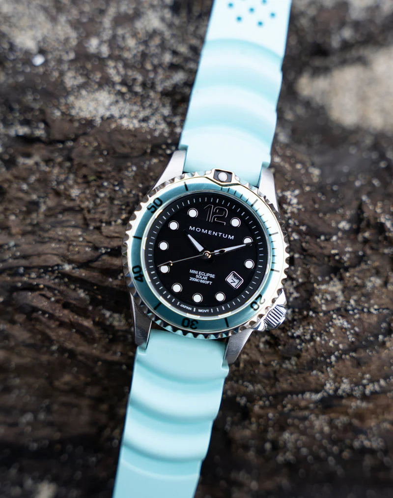 Mini Eclipse Solar [30mm] - Black/Aqua – Heffernan's Jewellery